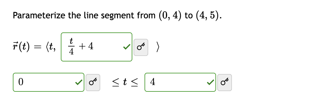 Solved Parameterize The Line Segment From 04 To 45 4039