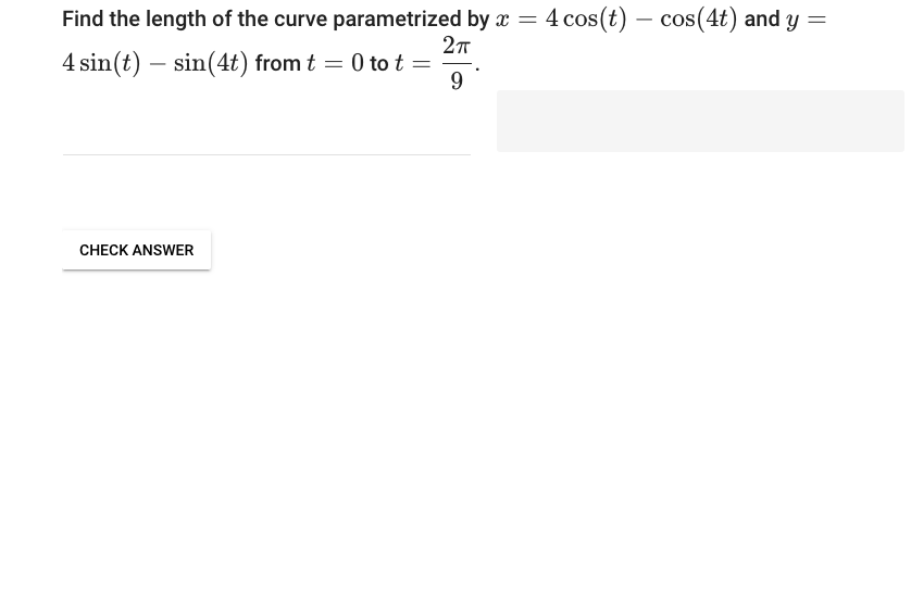 Solved Find the length of the curve parametrized by | Chegg.com