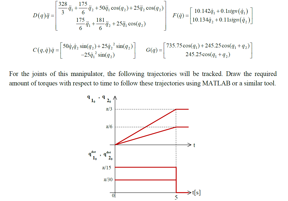Solved Question 2: For 2-link planar arm in the lecture | Chegg.com