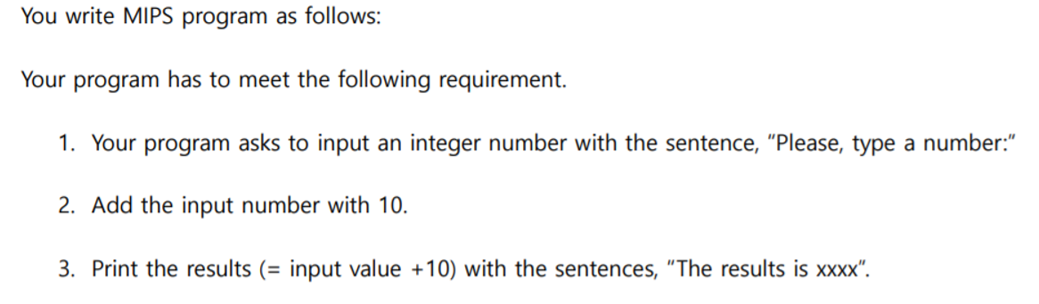 Solved You write MIPS program as follows: Your program has | Chegg.com