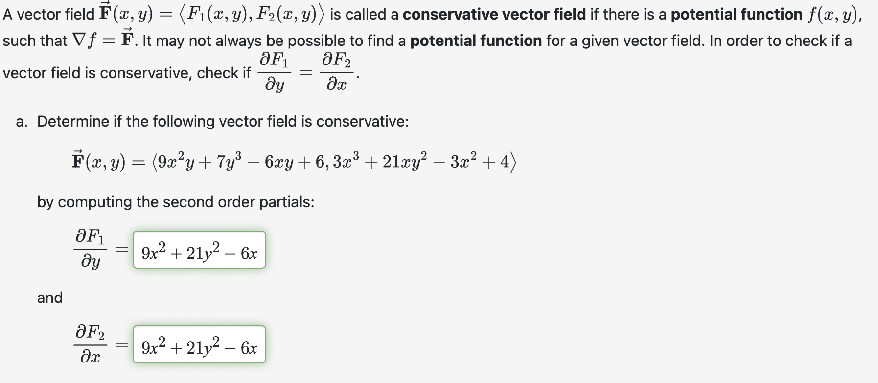 Solved A vector field F(x,y)= F1(x,y),F2(x,y) is called a | Chegg.com