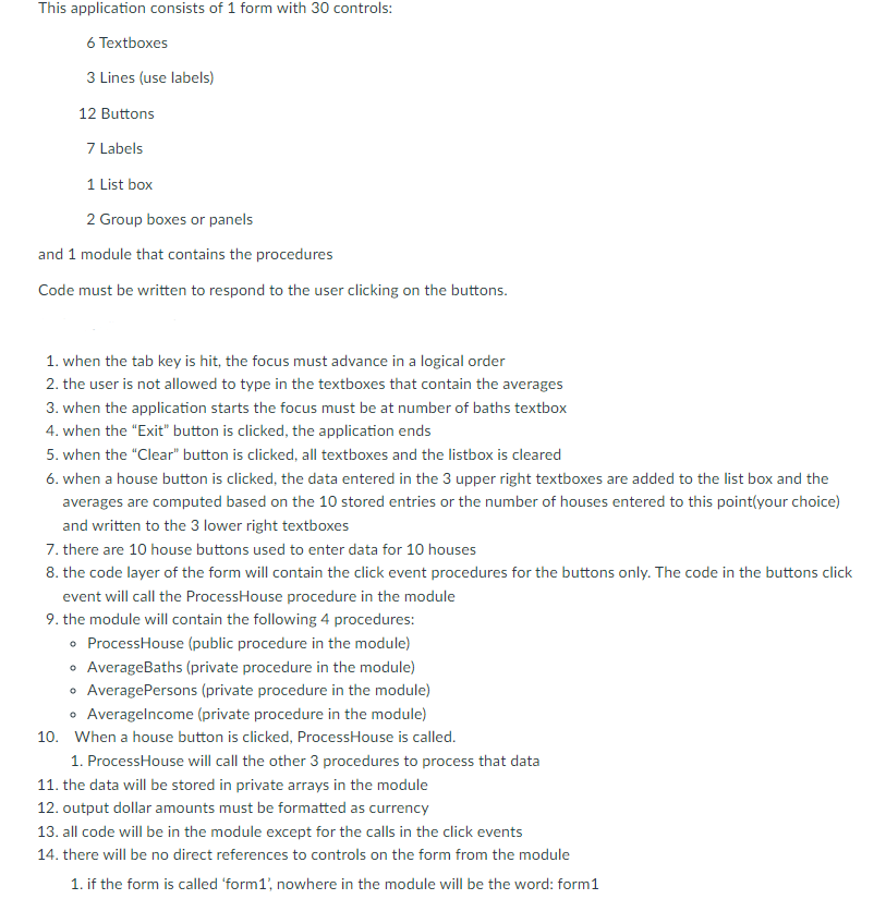 Solved Design a census application (using Visual Basic). | Chegg.com
