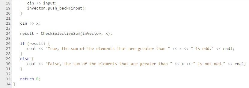 Solved CHALLENGE 6.11.5: Functions with vector parameters. | Chegg.com