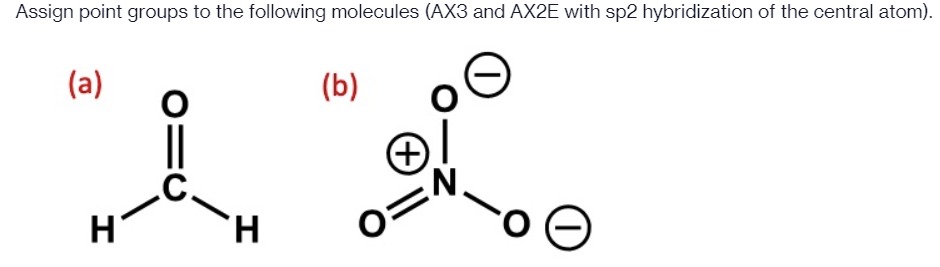 Solved Assign point groups to the following molecules (AX3 | Chegg.com