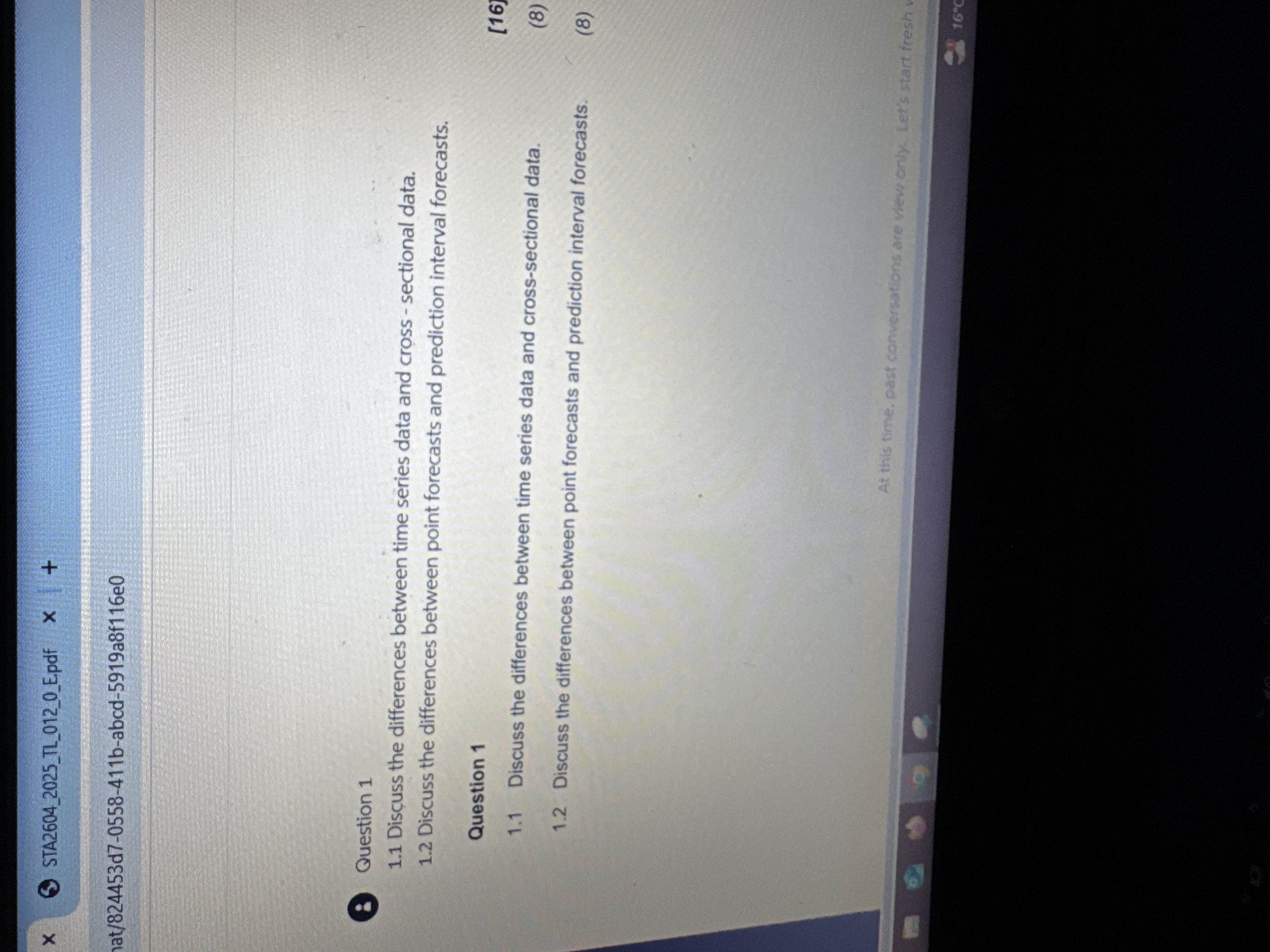 Solved (8) ﻿Question 11.1 ﻿Discuss the differences between | Chegg.com