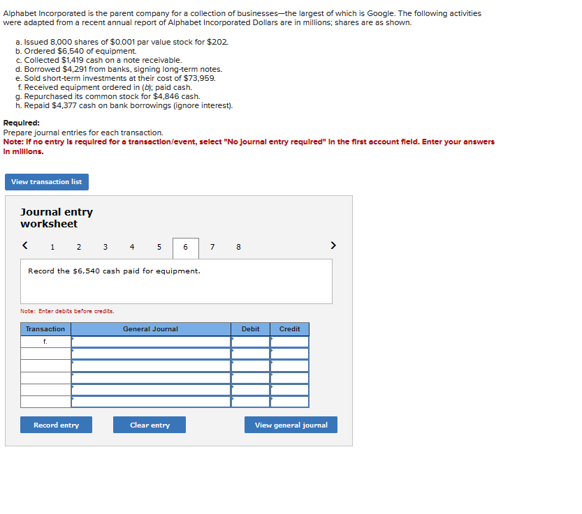 Solved Alphabet Incorporated is the parent company for a | Chegg.com