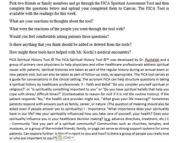 Pick two friends or family members and go through the | Chegg.com