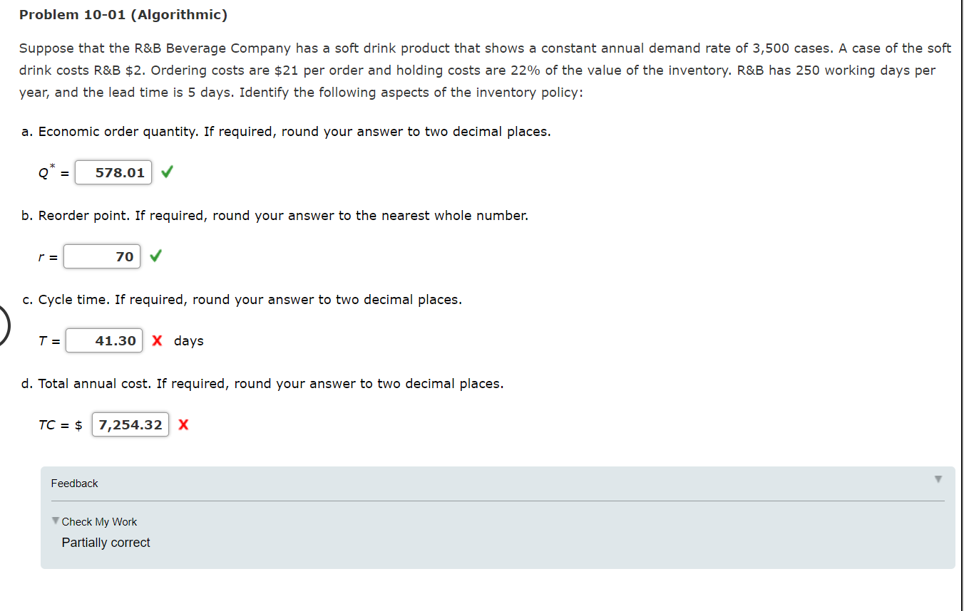 Solved Problem 10-01 (Algorithmic) Suppose that the R&B | Chegg.com