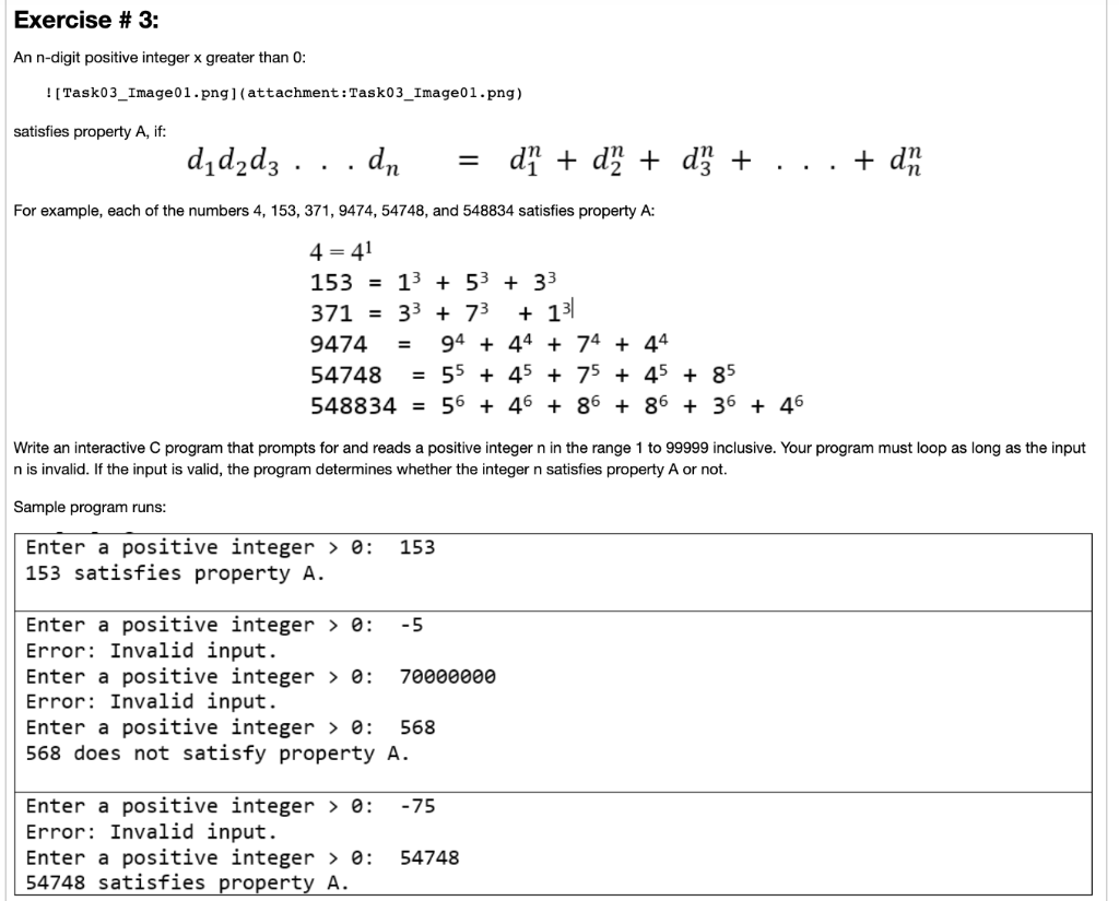 Solved Exercise # 3: An n-digit positive integer x greater | Chegg.com