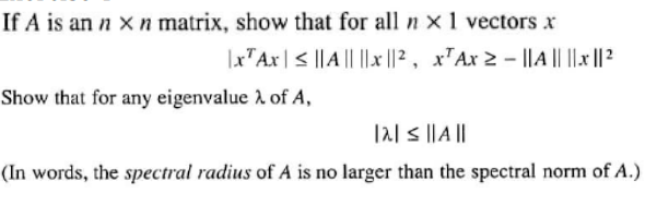 Solved If A is an n xn matrix, show that for all n x 1 | Chegg.com