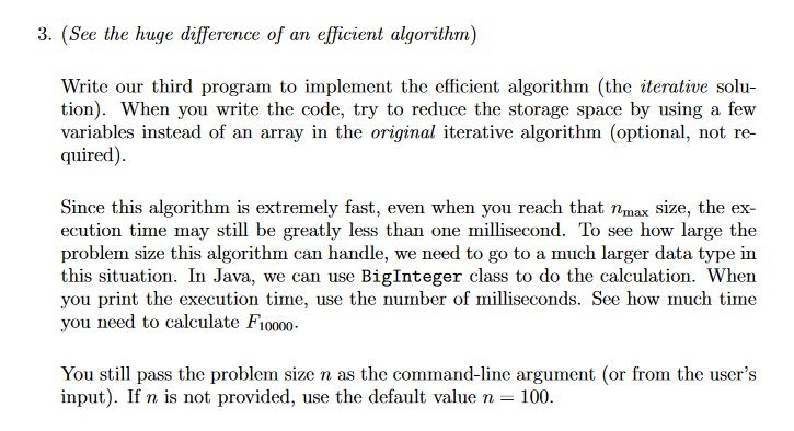 In this project, we will compare two algorithms for | Chegg.com