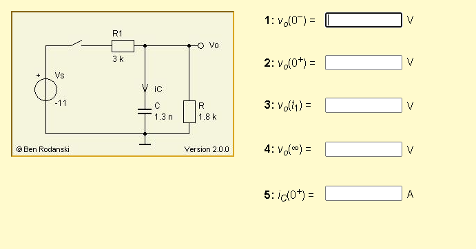 Solved Exercise 7.2: RC Circuit Transient Response In the | Chegg.com