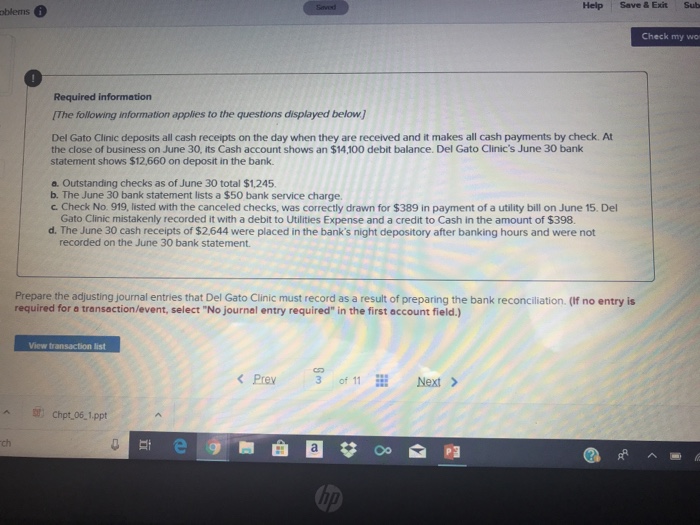 Solved Help Save & Exit Sub blems Check my wo Required | Chegg.com