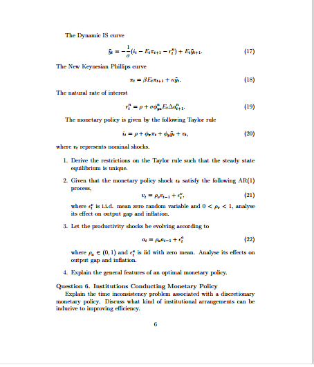 Solved Question 1. A Basic General Equilibrium Model | Chegg.com
