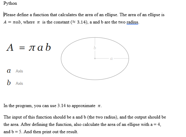 Solved Python Please define a function that calculates the | Chegg.com