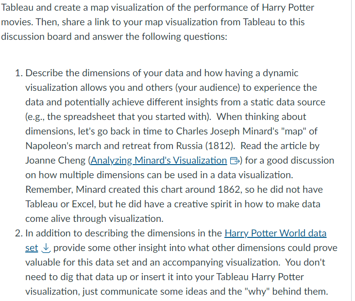Solved Tableau and create a map visualization of the | Chegg.com