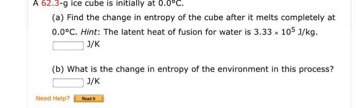 Solved A 62.3-g ice cube is initially at 0.0 degree C. (a) | Chegg.com