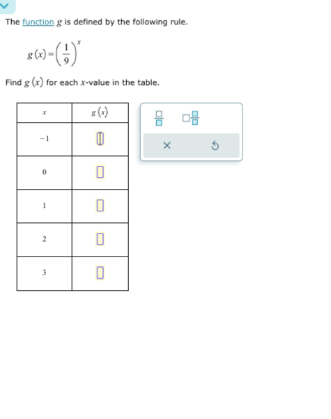 Solved The function g ﻿is defined by the following | Chegg.com