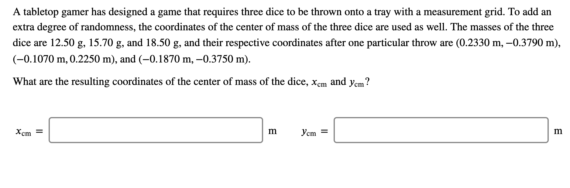 Solved M m m4 Four beads, each of mass m = 1 kg, are | Chegg.com