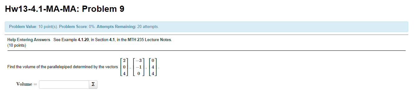 Solved Hw13-4.1-MA-MA: Problem 9 Problem Value: 10 point(s). | Chegg.com