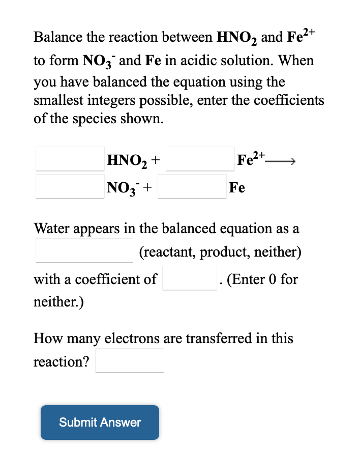 Solved Balance the reaction between MnO4 and Pb2+ to form | Chegg.com