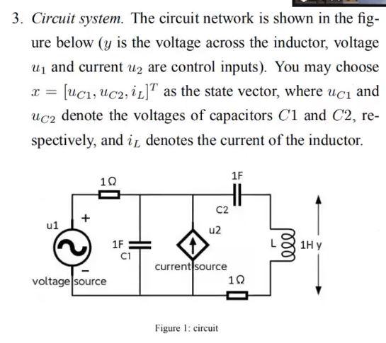 Solved 3. Circuit system. The circuit network is shown in | Chegg.com
