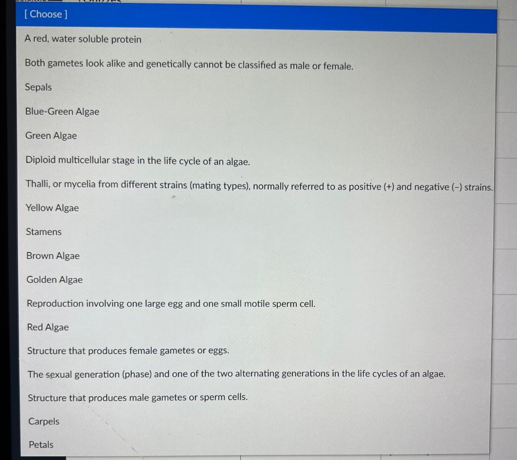 Solved D Question 26 26 pts Match the following definitions | Chegg.com