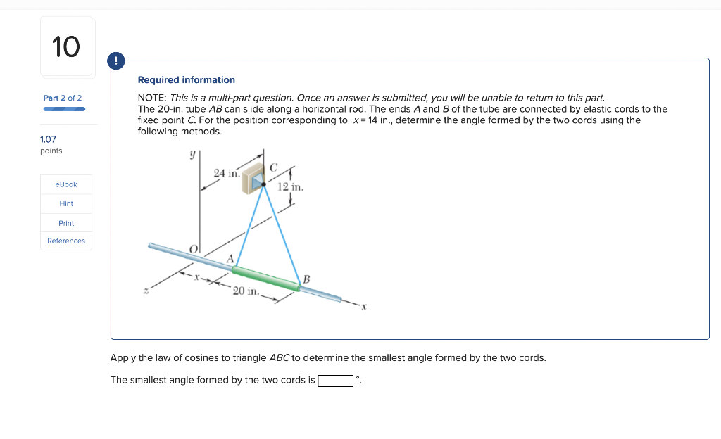 Solved Required information NOTE: This is a multi-part | Chegg.com