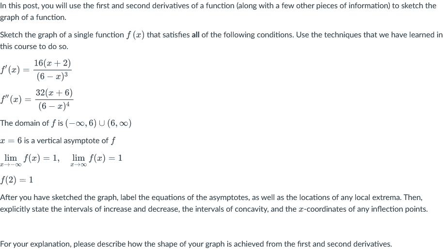 Solved In this post, you will use the first and second | Chegg.com
