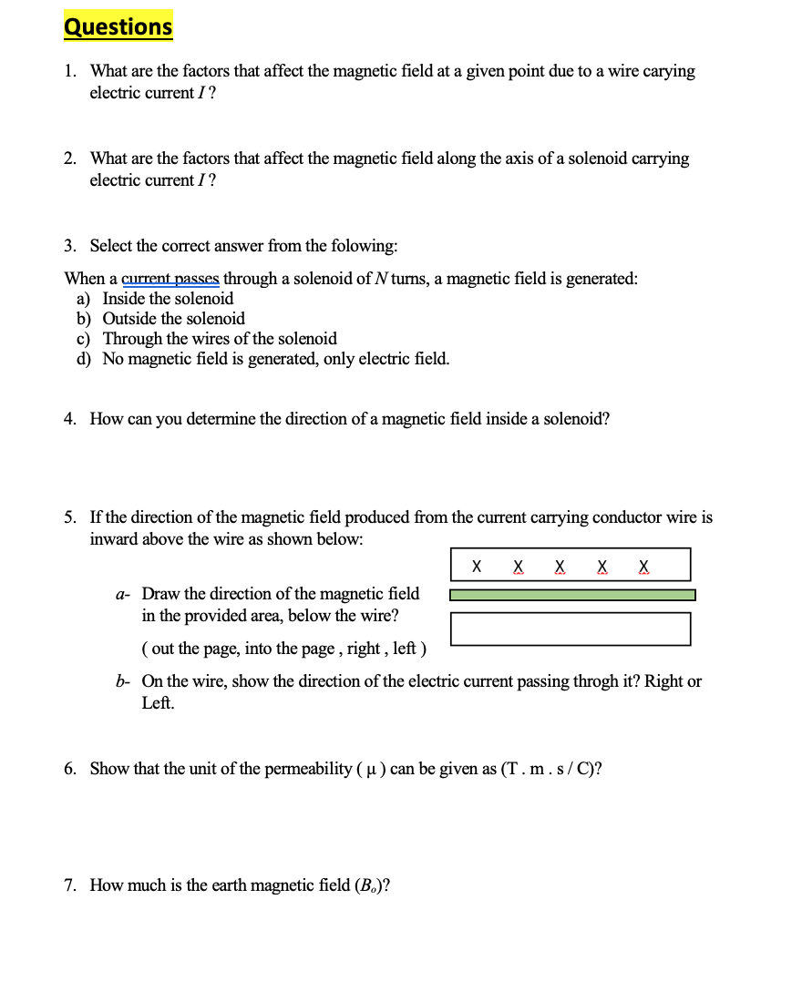 Solved Questions 1. What are the factors that affect the | Chegg.com