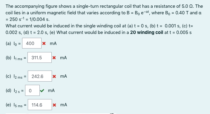 Solved The accompanying figure shows a single-turn | Chegg.com