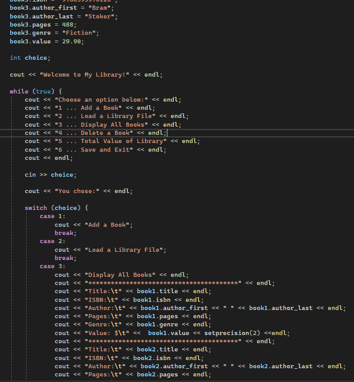 Solved 7.9.1: Project - DisplayAllBooks() Your previous lab | Chegg.com