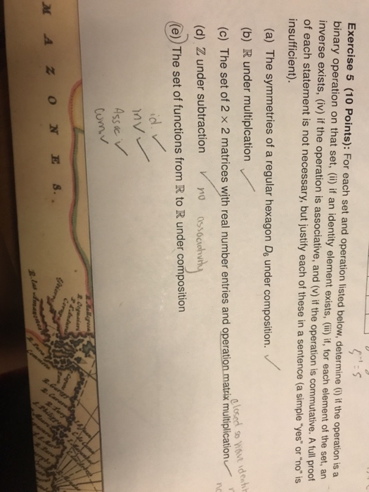Solved For each set and operation listed below, determine | Chegg.com
