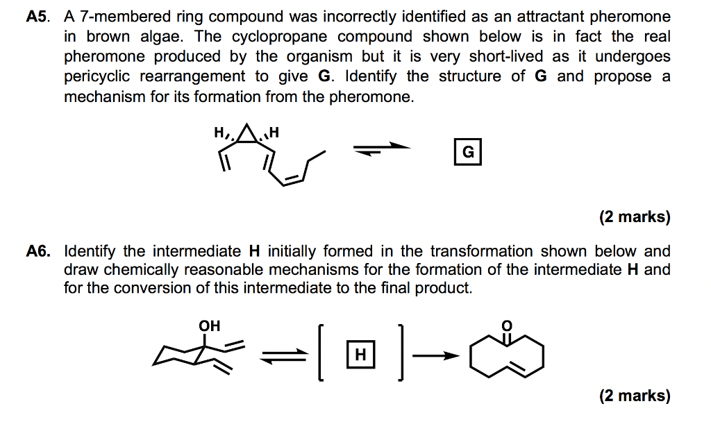 A5. A 7-membered ring compound was incorrectly | Chegg.com