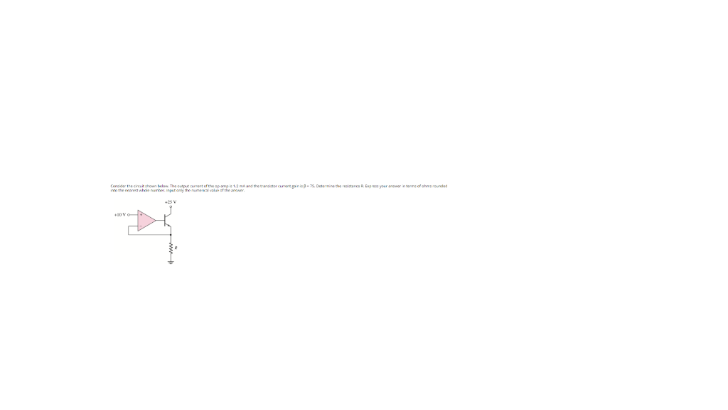 Solved Consider The Circut Shown Below The Output Of The 