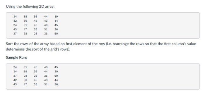 Solved Edit your solution from the previous array height | Chegg.com