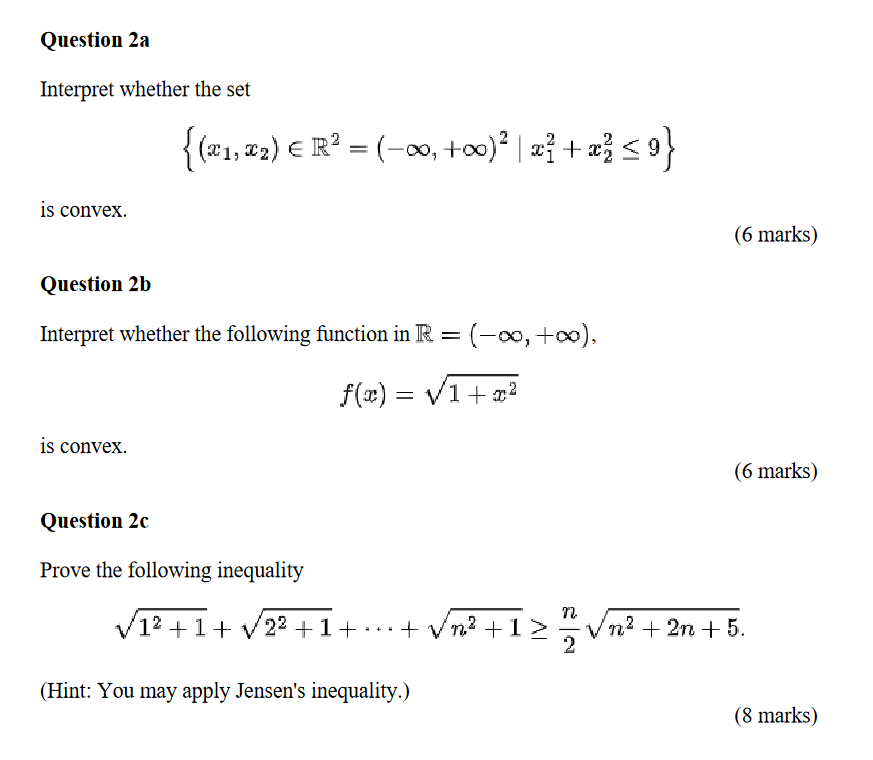 Solved Question 2aInterpret whether the | Chegg.com