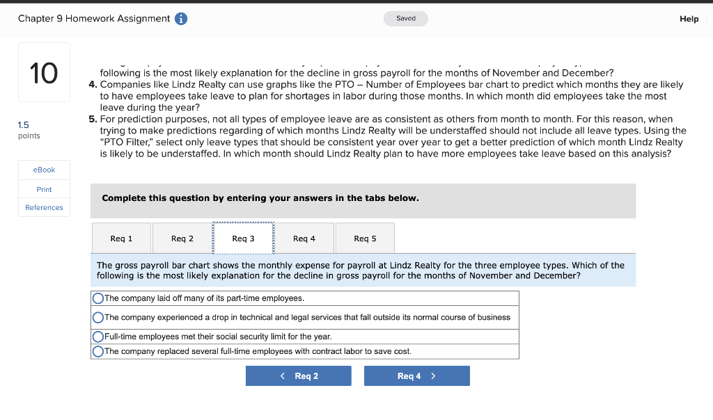 Solved Chapter 9 Homework Assignment i Saved Help Sa 1 Bill | Chegg.com