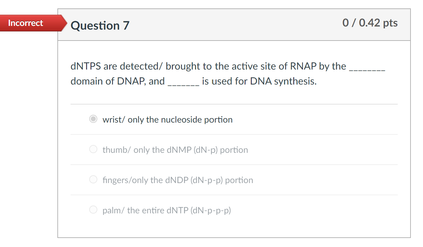 Solved dNTPS are detected/ brought to the active site of | Chegg.com
