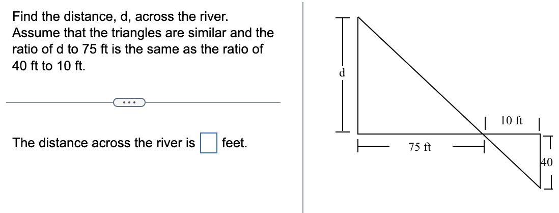 Solved Find the distance, d, across the river. Assume that | Chegg.com