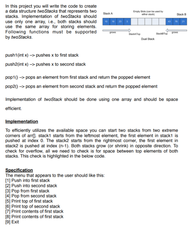 Solved In this project you will write the code to create a | Chegg.com Solved In this project you will write the code to create a | Chegg.com