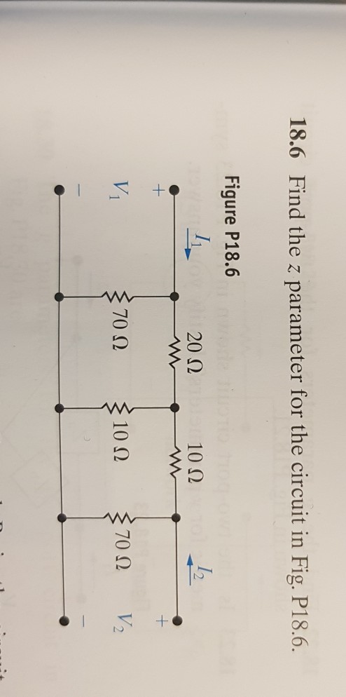 Solved 18.6 Find the z parameter for the circuit in Fig. | Chegg.com