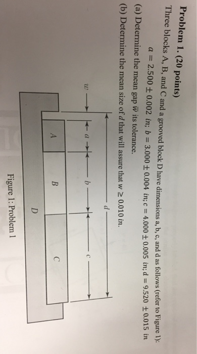 Solved Problem 1. (20 points) Three blocks A, B, and C and a | Chegg.com