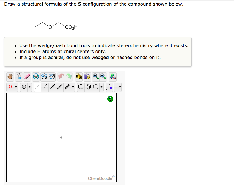 [Solved]: Draw a structural formula of the S configuration