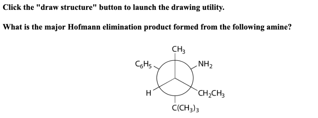 Solved What is the major Hofmann elimination product formed | Chegg.com