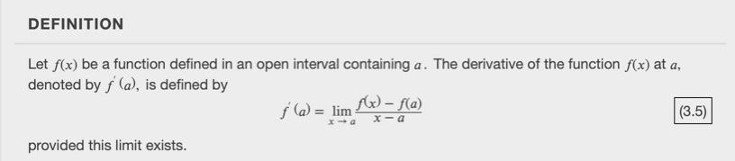 Solved For the following functions y= 5), find f (a) using | Chegg.com
