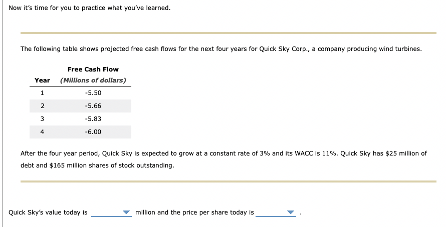 Solved Now it's time for you to practice what you've | Chegg.com