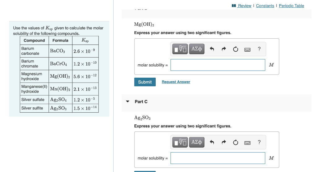 Solved Review | Constants Periodic Table Use the values of | Chegg.com