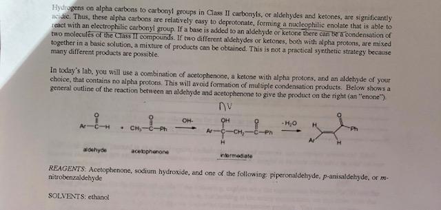 Solved his is for the aldol condensation reaction. | Chegg.com
