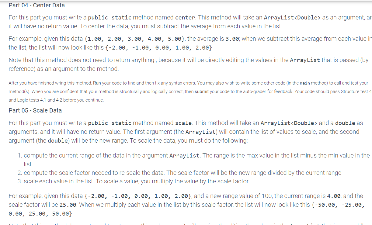 Solved Part 01 - Compute Average For this part you must | Chegg.com